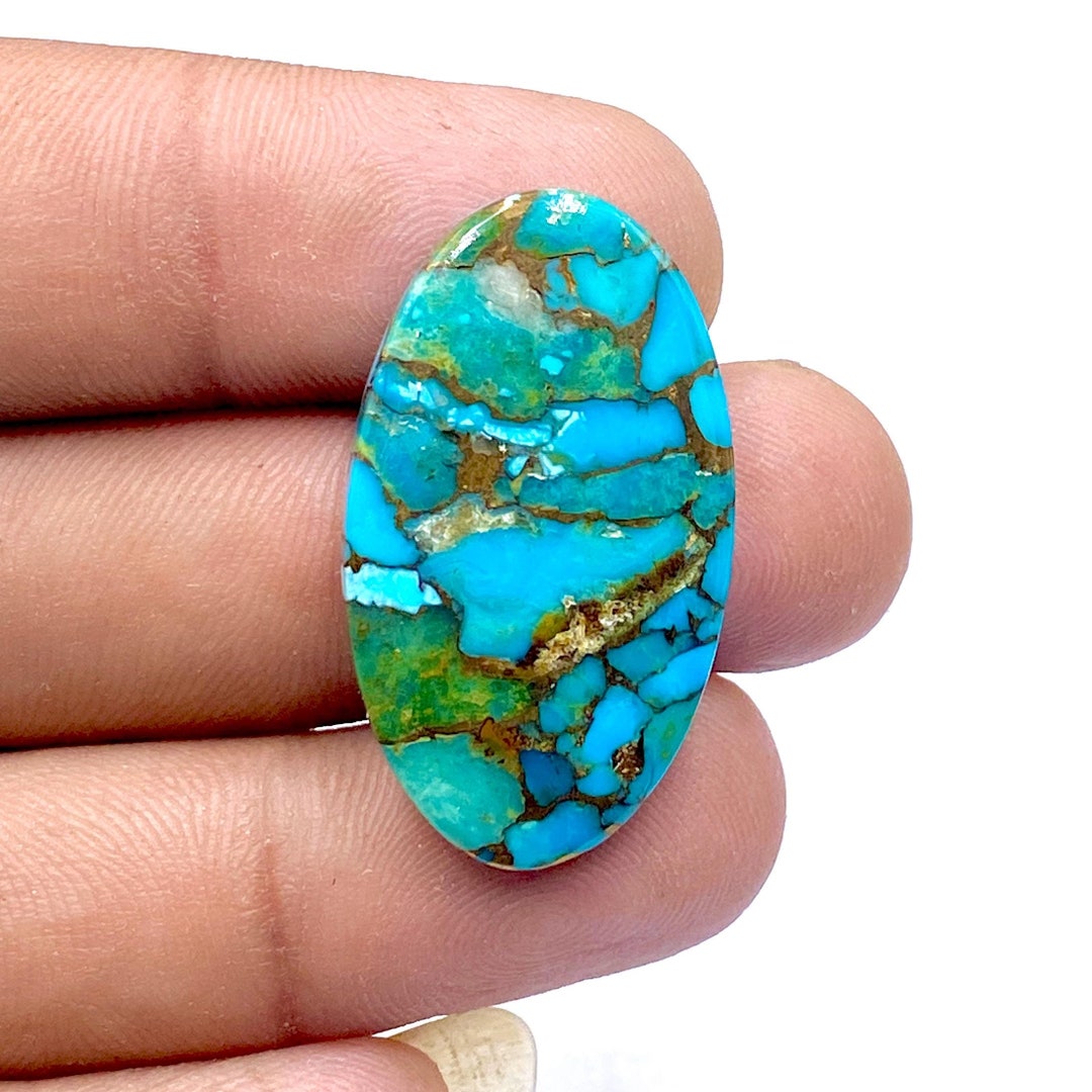 Teal Kingman Turquoise & Bronze - Kingman Turquoise - American Blue ...