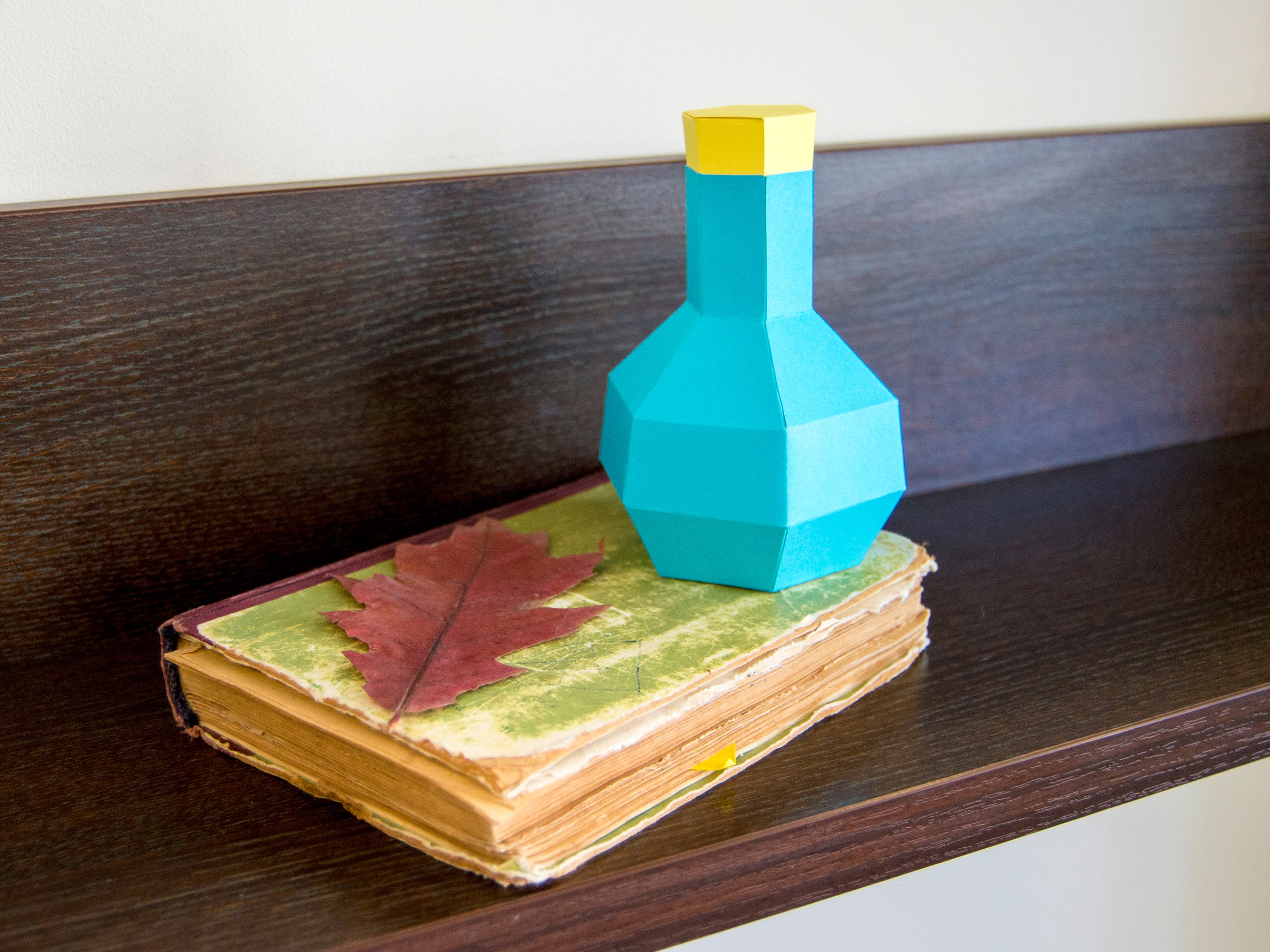 Modelo de poli paper bajo de matraz papel de poli baja | Etsy