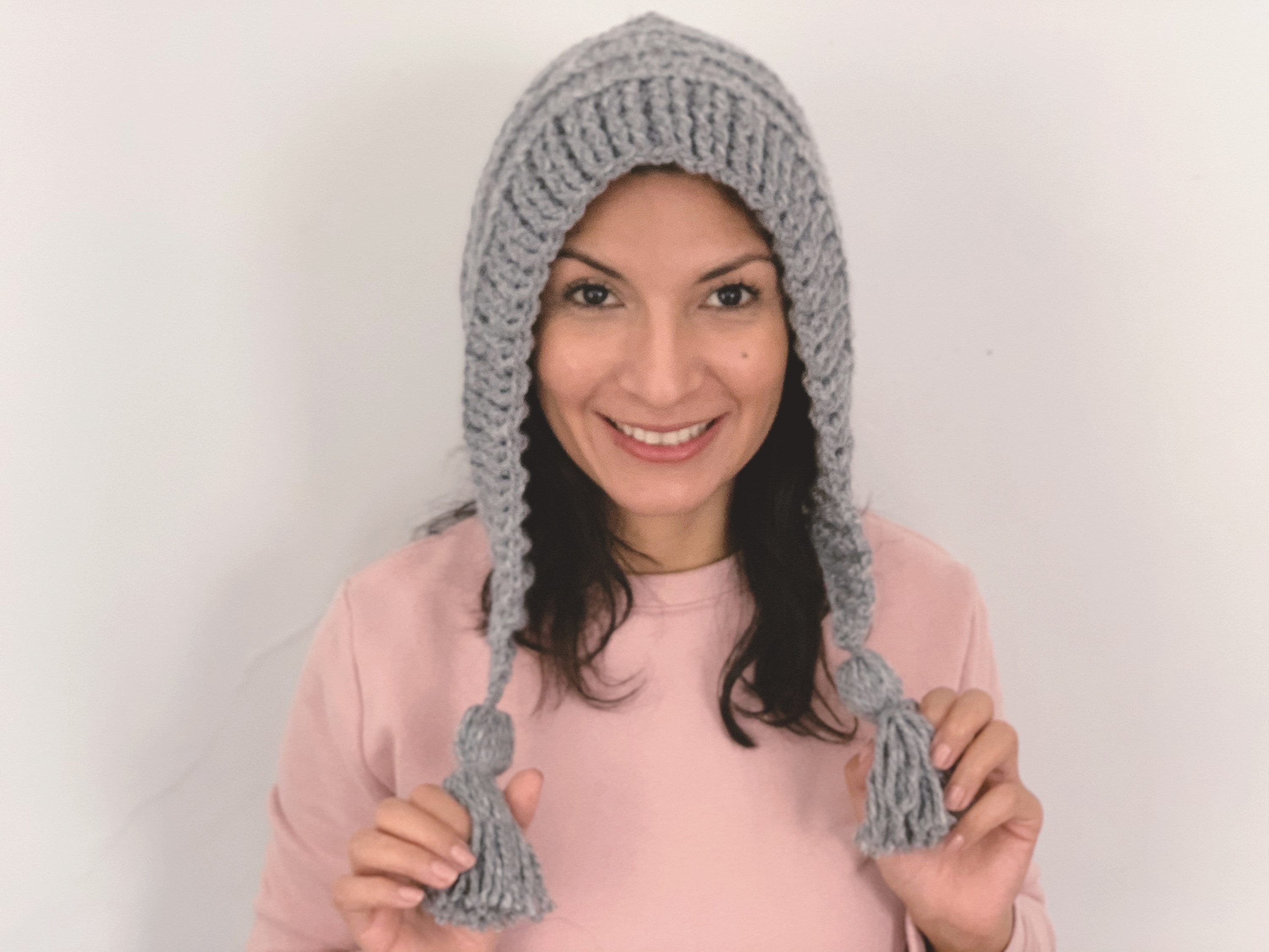 Peruvian Wool Stylish Pixie Bonnet With Pom Pom for Teens & Adults ...