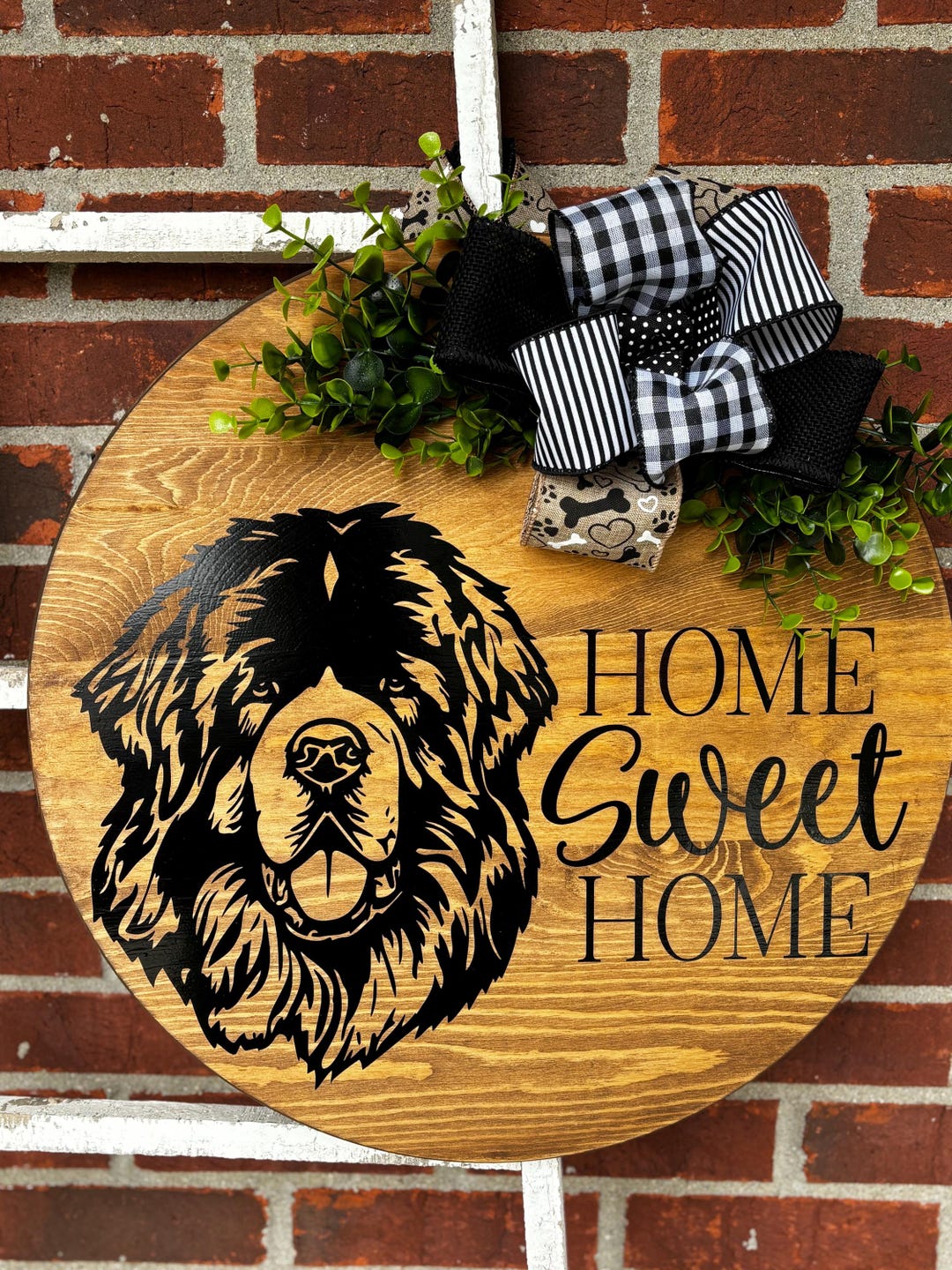 Front Door Decor | Welcome | Dog Breed Door Hanger | Door Hanger ...