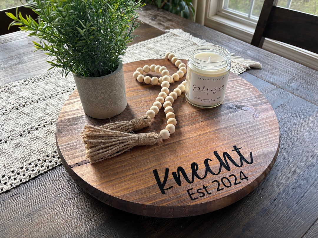 Last Name | Est Date | Board | Serving Tray | Lazy Susan | Personalized ...