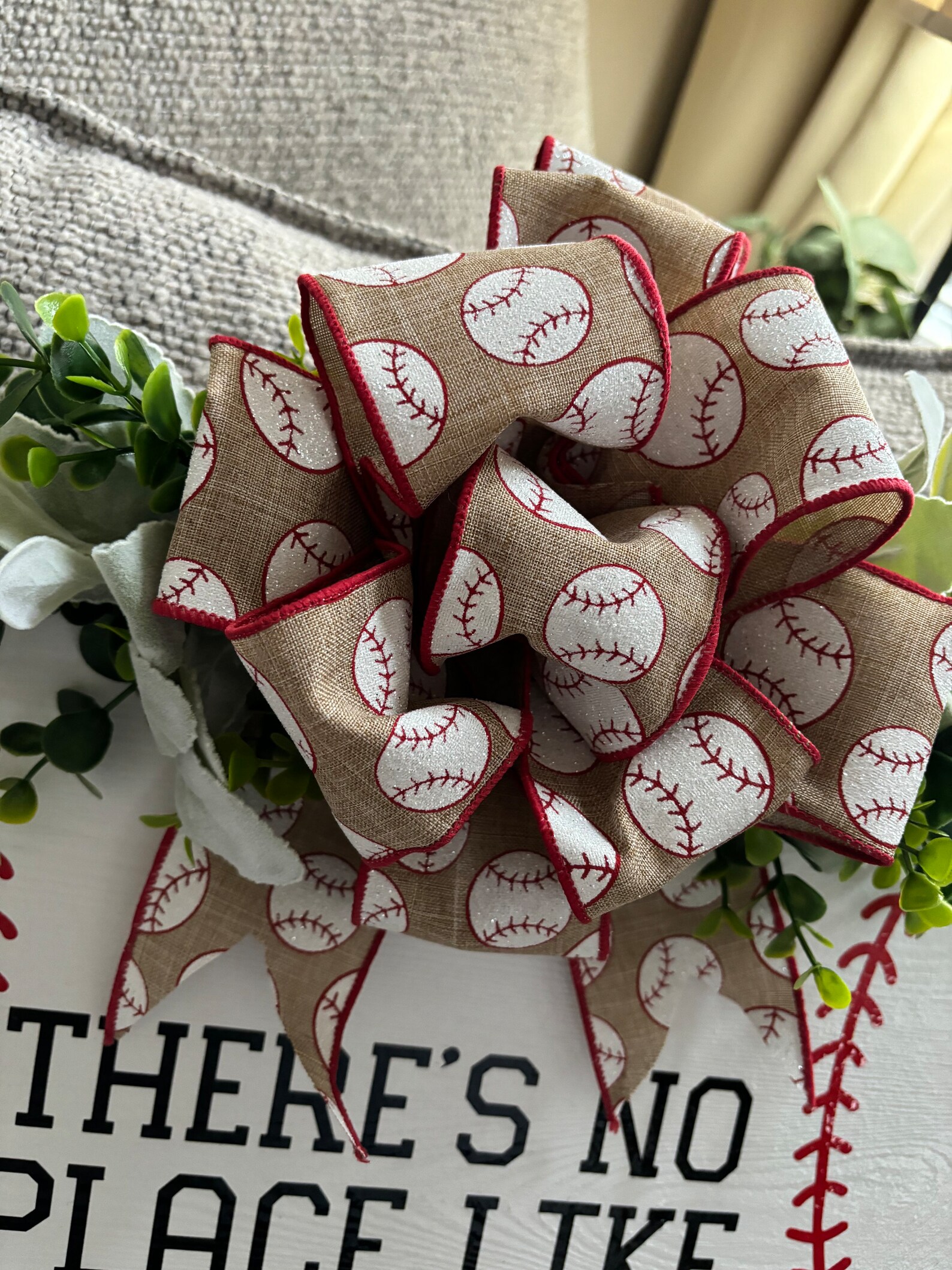 Front Door Decor | Welcome | Baseball | Baseball Home Base | Door ...