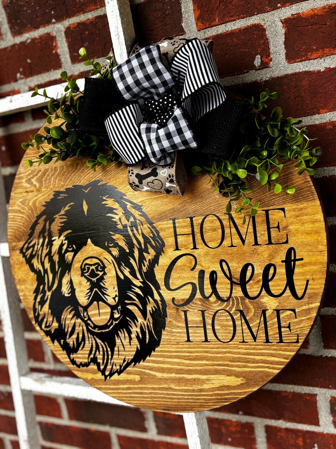 Front Door Decor | Welcome | Dog Breed Door Hanger | Door Hanger ...