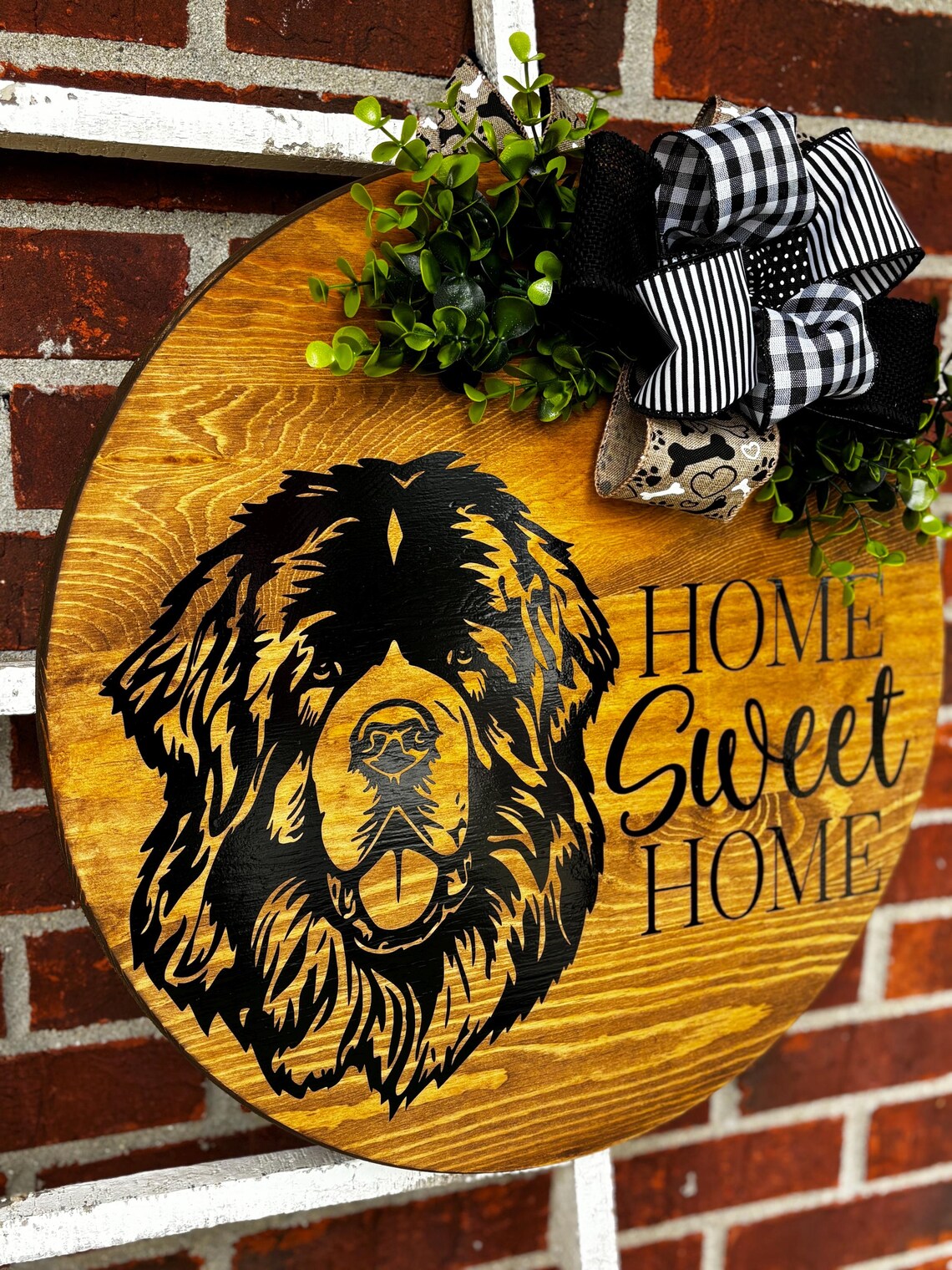 Front Door Decor | Welcome | Dog Breed Door Hanger | Door Hanger ...