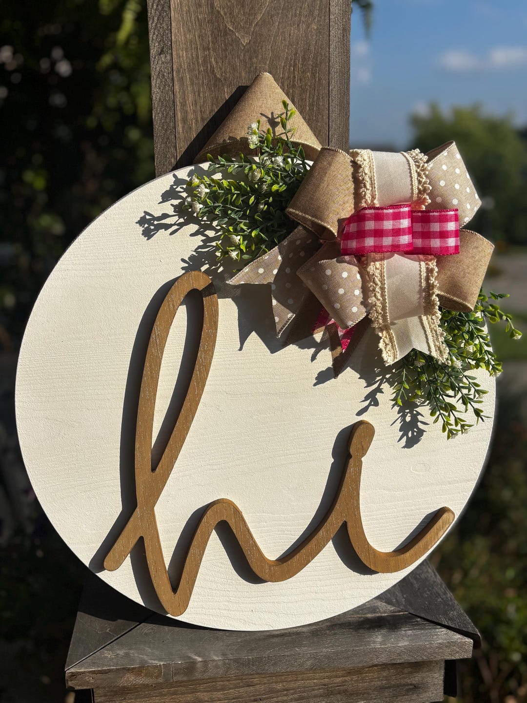 Front Door Decor | Hi | 3D | Welcome Home | Door Hanger | Front Door ...