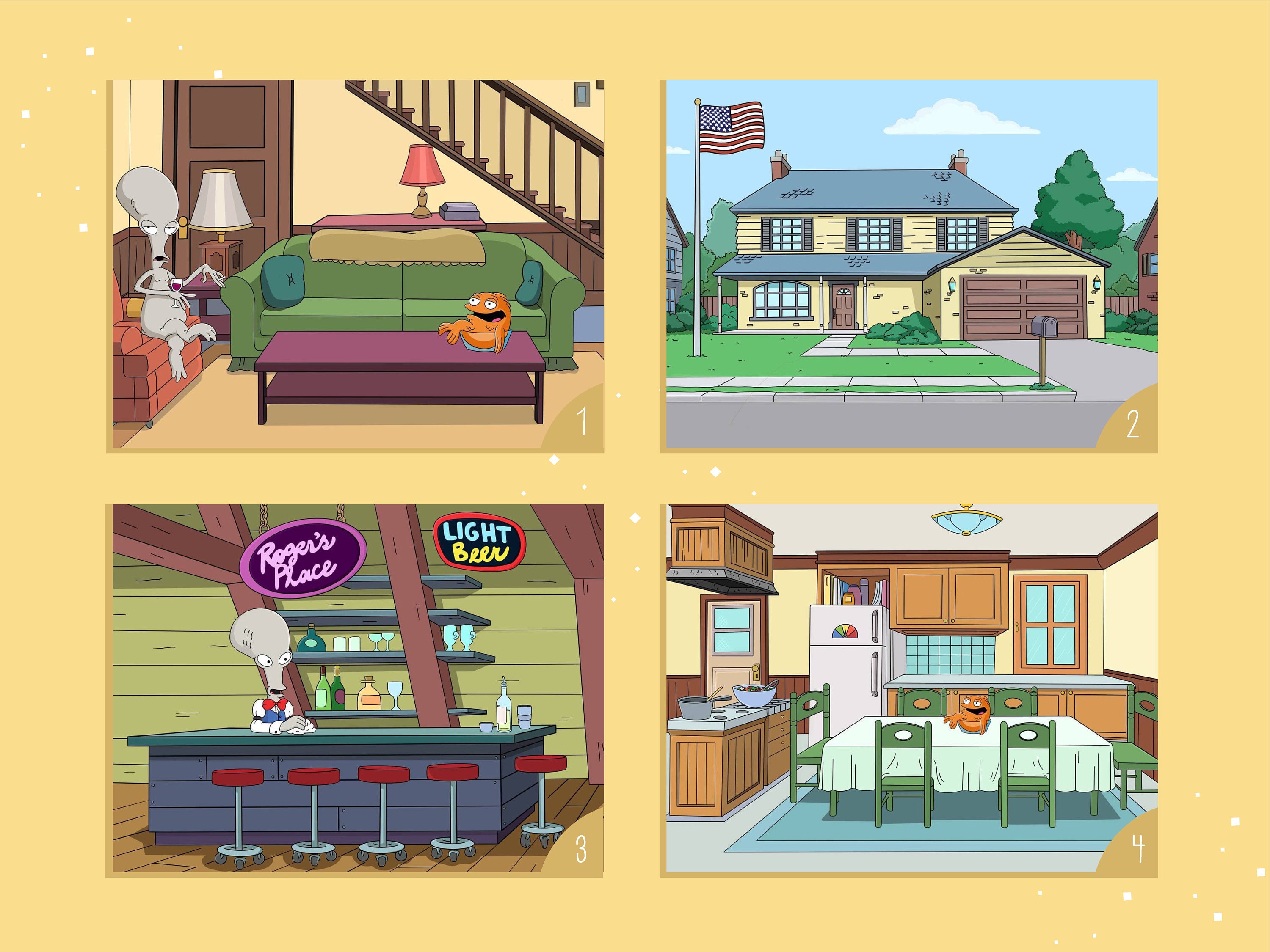 American Dad Custom Portrait Family Portrait Digital - Etsy