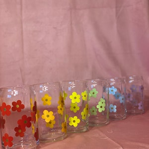 Flower Glass Cup - Etsy