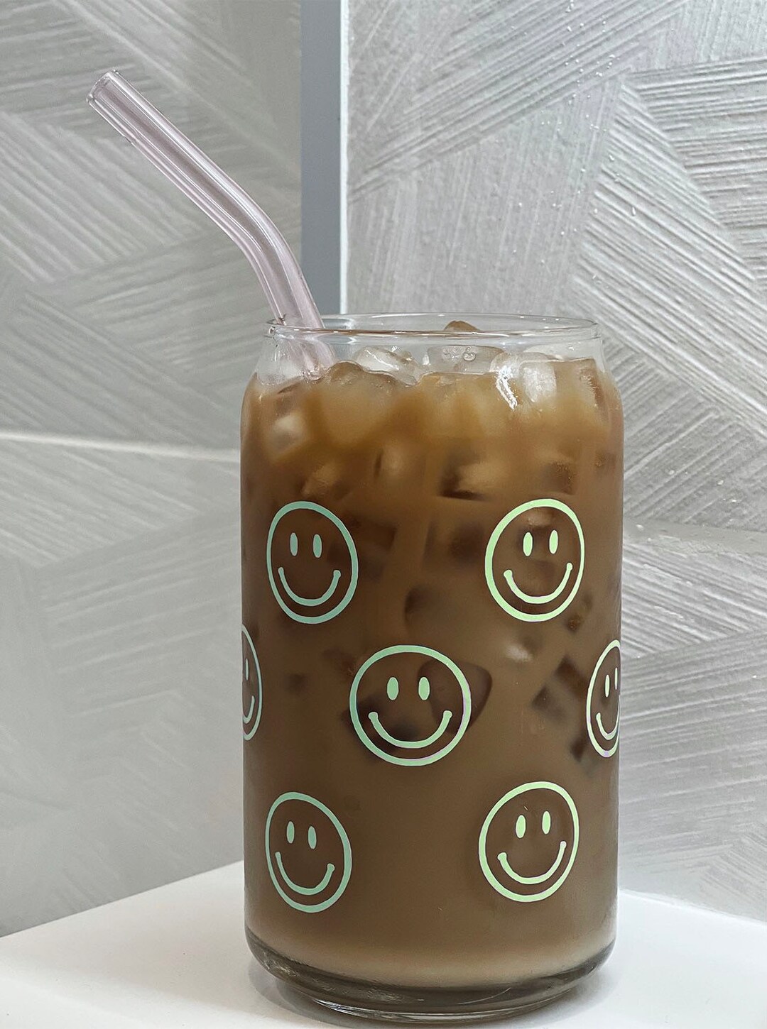 Sage Smiley Face Outline Cup - Etsy