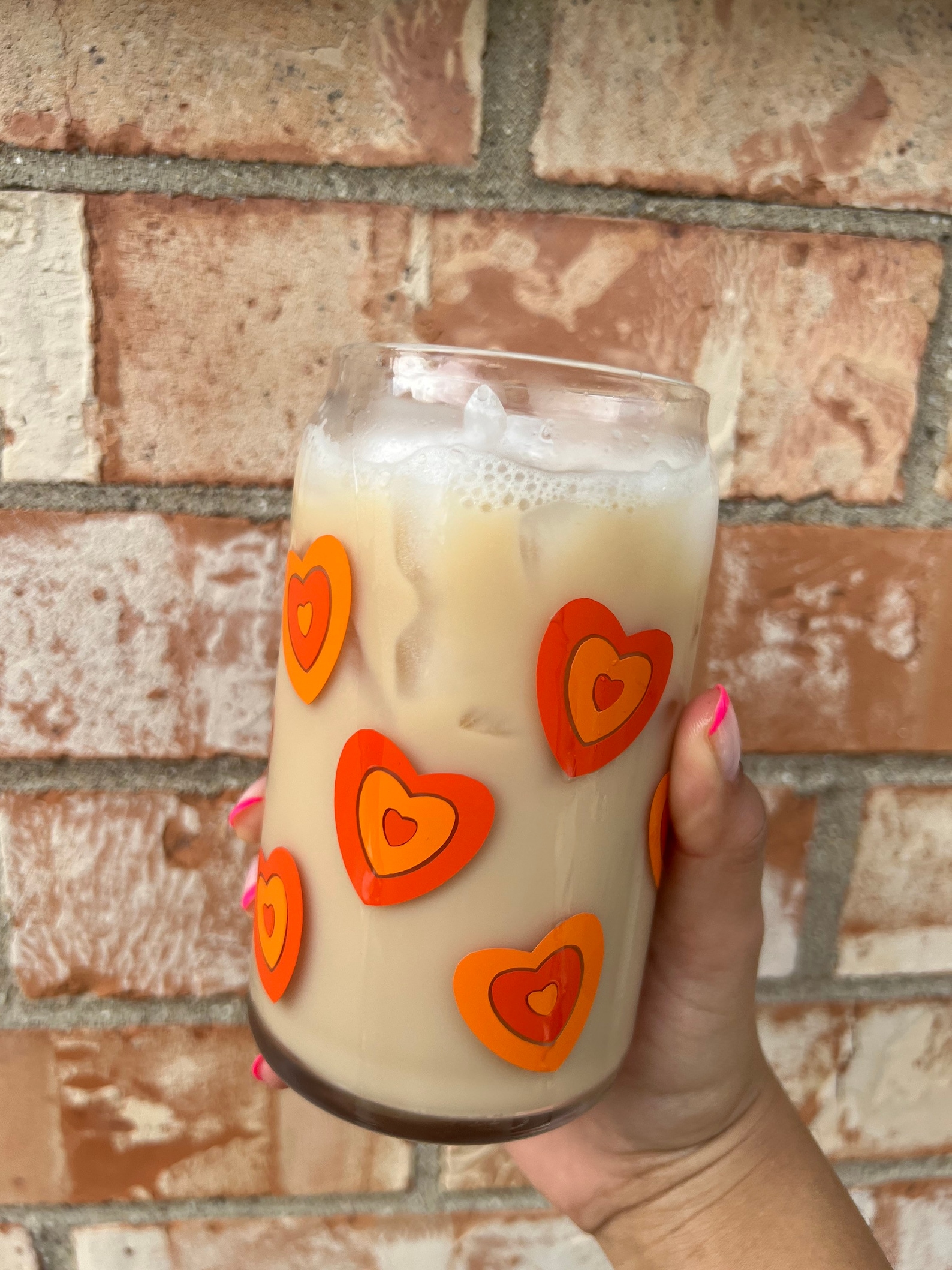 Valentine's Day Heart Iced Coffee Cup - Etsy