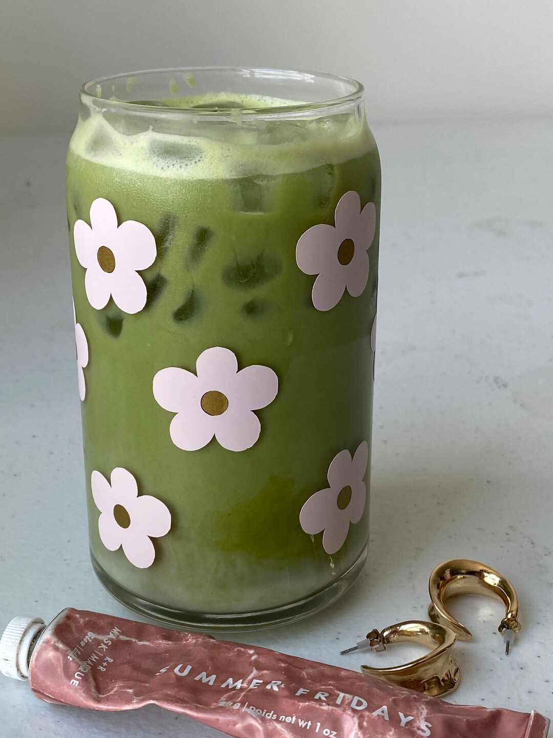 Flower Glass Cup - Etsy