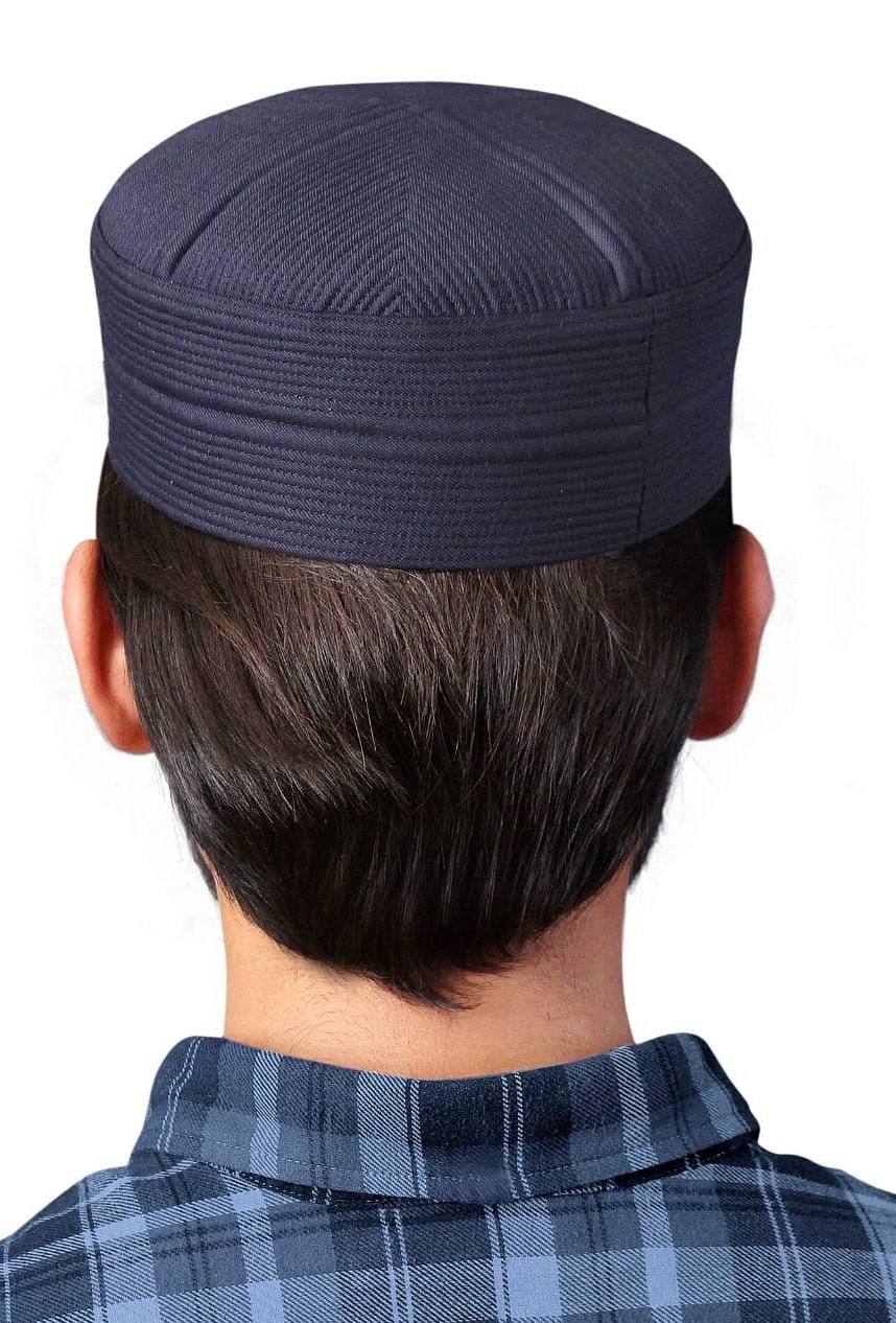 Men Premium Quality Prayer Cap Islamic Round Cap Topi Head Wear Skull ...