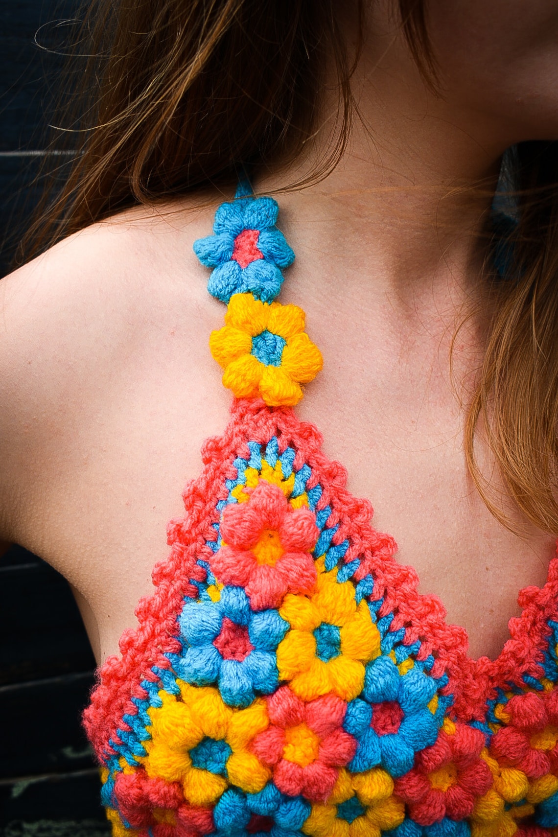 CROCHET PATTERN Boohoo Style Flower Bralette Festival Crop - Etsy