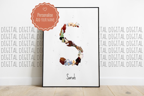 DIGITAL Magical World Personalized Letter Printable - Etsy