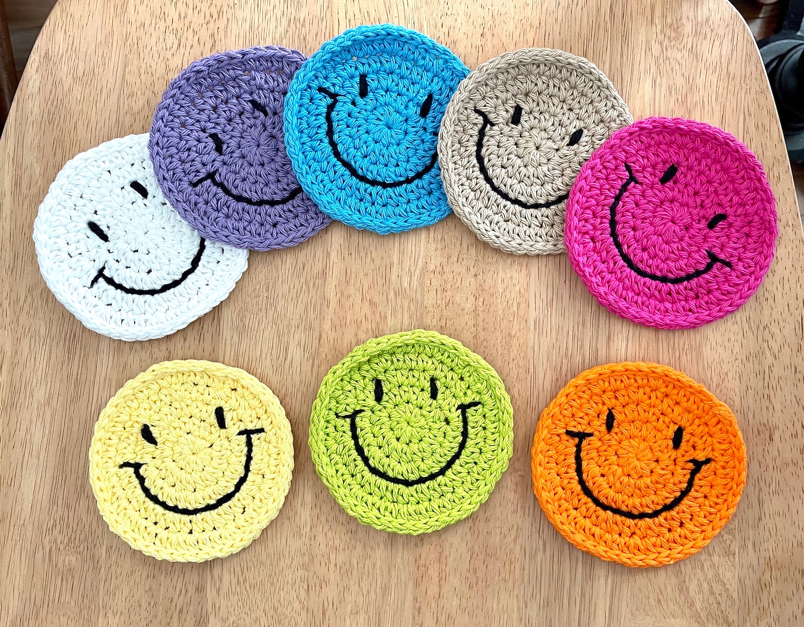 Smiley Face Coasters / Happy Face Coasters / Funny Face | Etsy