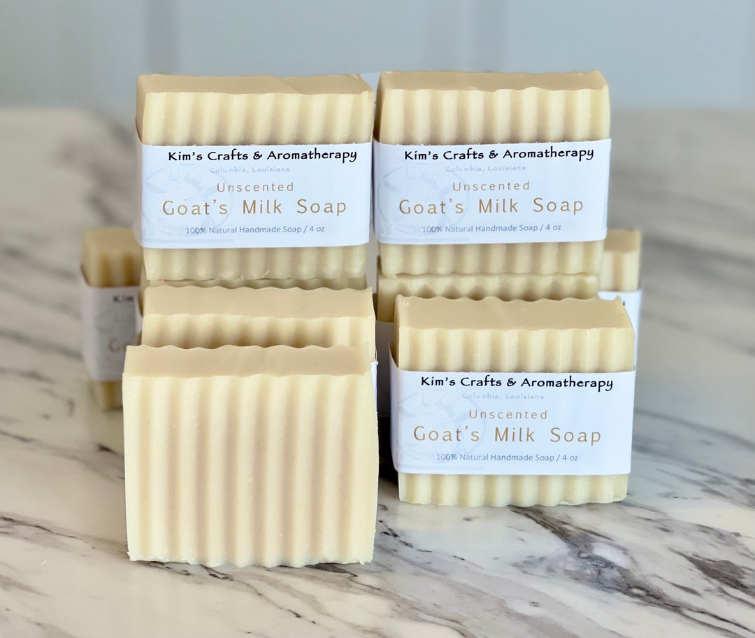 Handmade Goat's Milk Soap, Unscented Soap, Cold Process Soap, Bath ...