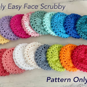 Face Scrubby Crochet Pattern Easy for Beginners Instant PDF Download - Etsy