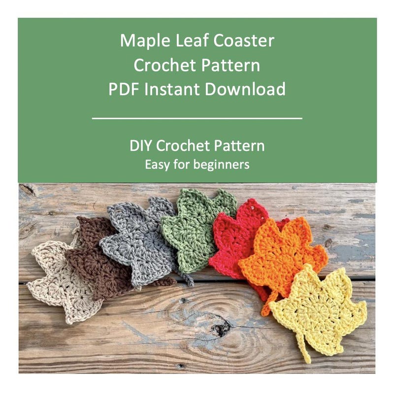 Crochet Maple Leaf - Etsy
