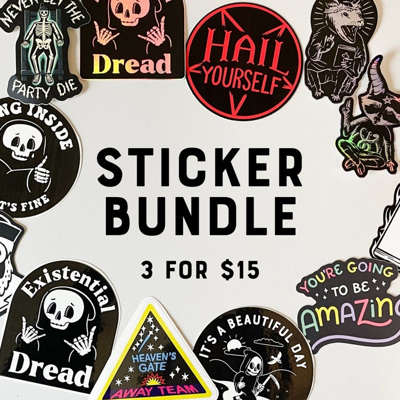 Funny Stickers - Etsy