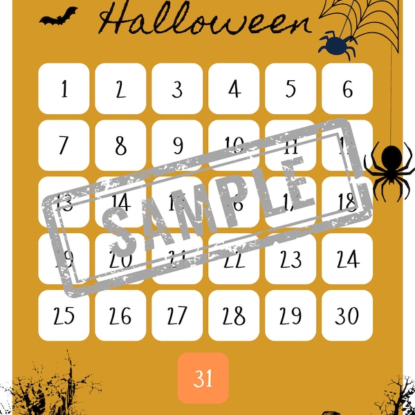 Halloween Countdown - Etsy