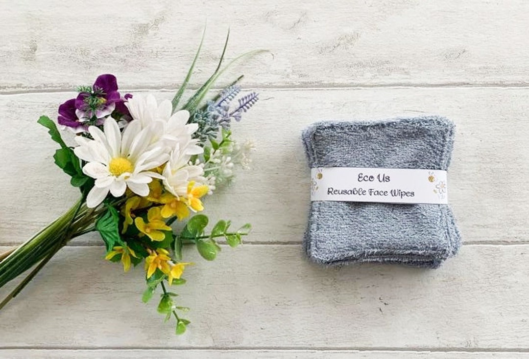 Reusable Face Wipes 4"x4", Make up Wipes, Reusable Face Pads, Eco ...