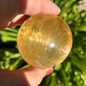 Beautiful Sparkling Golden/clear Calcite Crystal Sphere 195g 51mm - Etsy