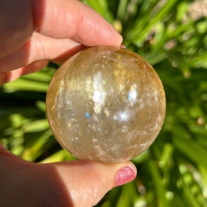 Beautiful Sparkling Golden/clear Calcite Crystal Sphere 195g 51mm - Etsy