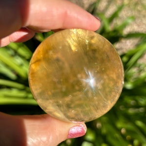 Beautiful Sparkling Golden/clear Calcite Crystal Sphere 195g 51mm - Etsy