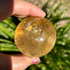 Beautiful Sparkling Golden/clear Calcite Crystal Sphere 195g 51mm - Etsy