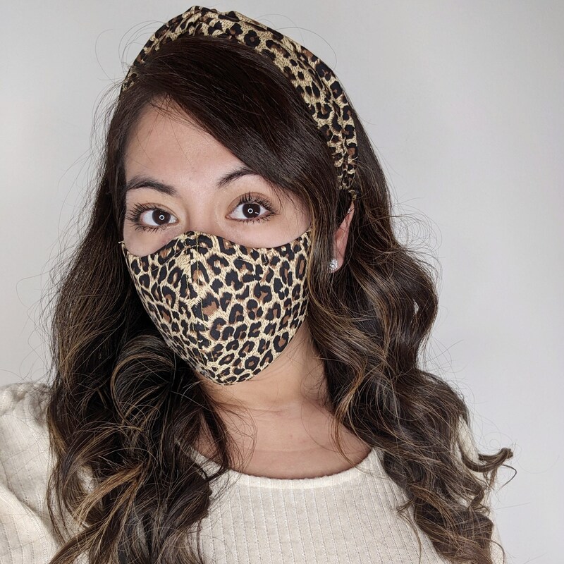 Leopard Print Mask - Etsy