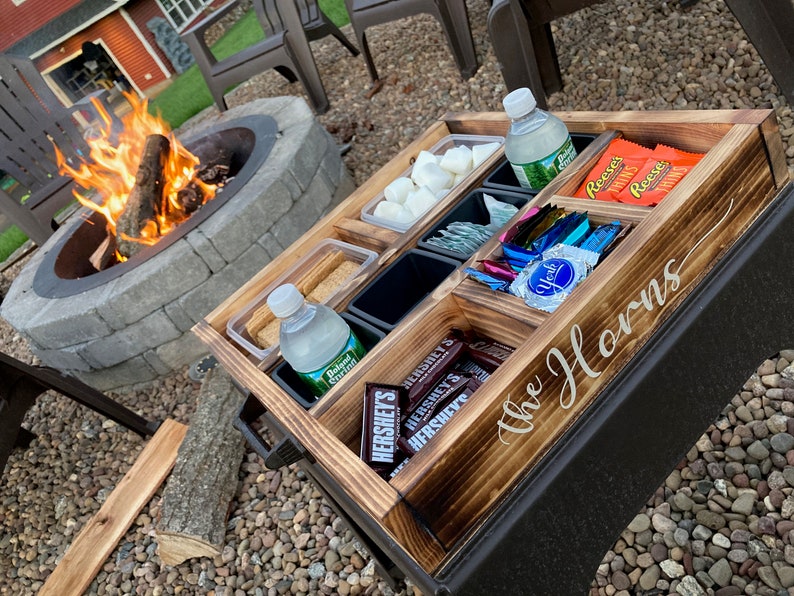 Personalized S'mores Station / Smores Tray Large - Etsy