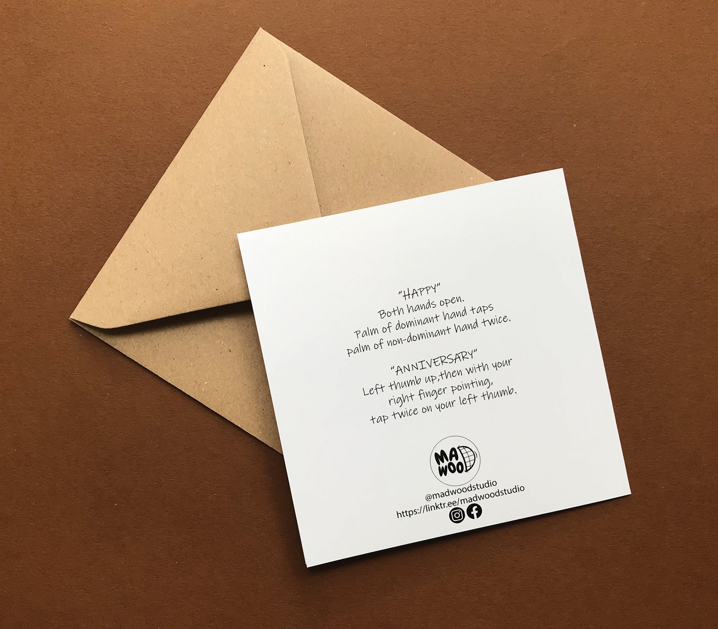 Happy Anniversary British Sign Language BSL Card | Etsy