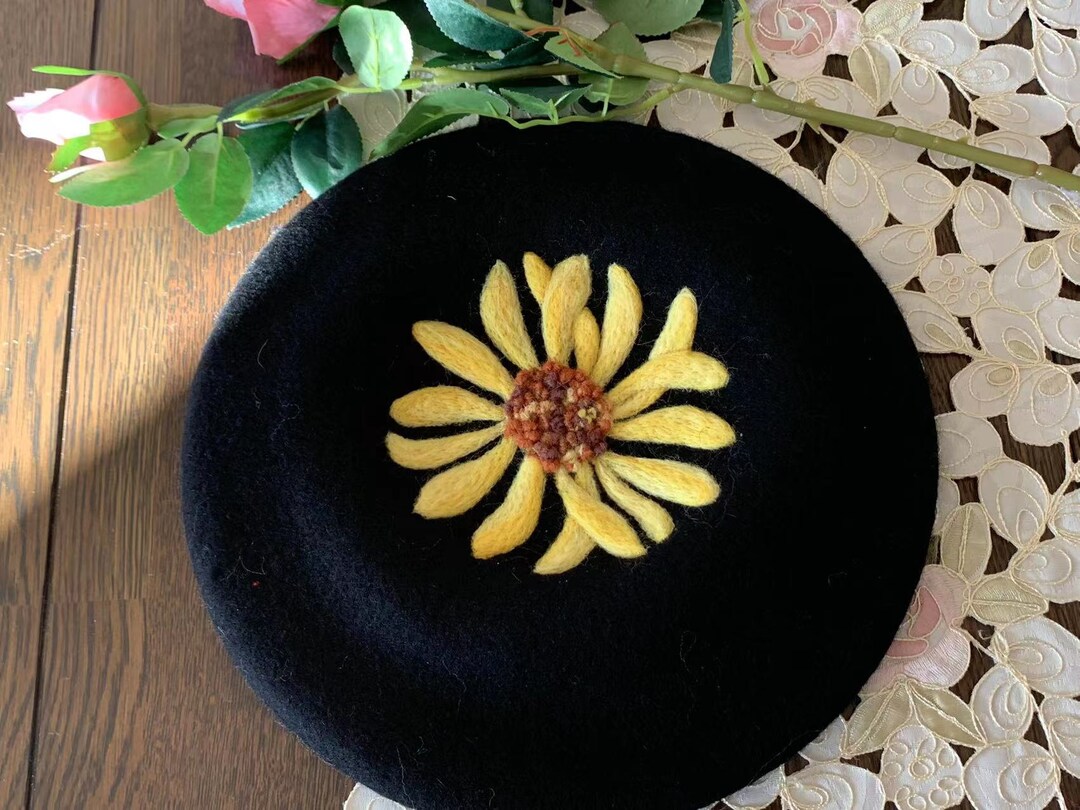 Spring Beret, Cute Beret, French Beret, Handmade Beret, Best Gift, Wool ...