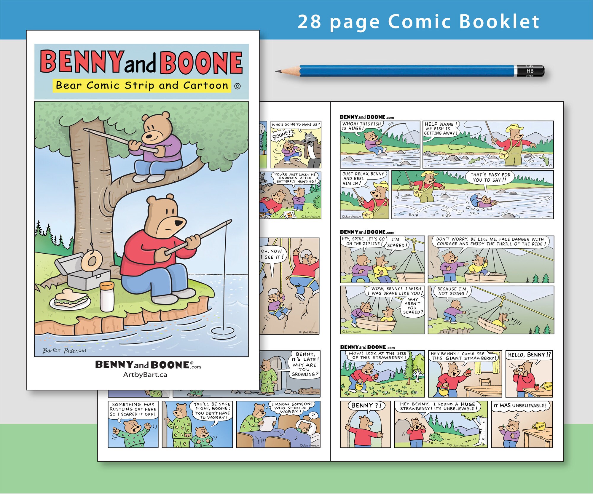 Benny and Boone Comic Book Zine: Collection Includes 28 Colored Pages ...