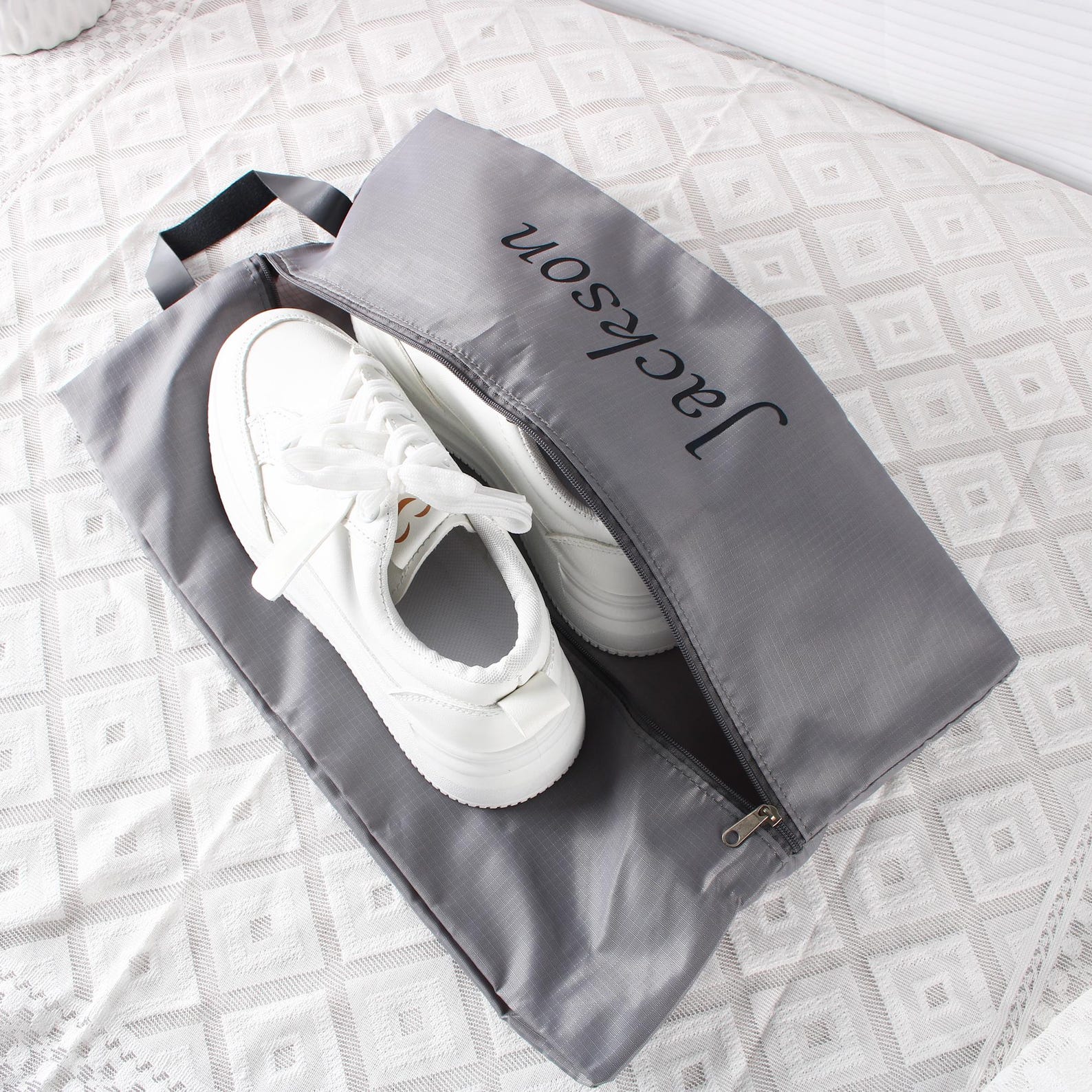 Personalized Shoe Bag, Waterproof Oxford Cloth, Travel Shoe Storage - Etsy