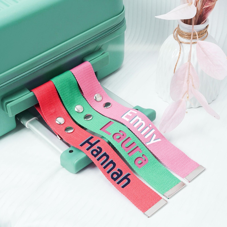 Personalized Nylon Luggage Strap, Custom Travel Accessory - Etsy