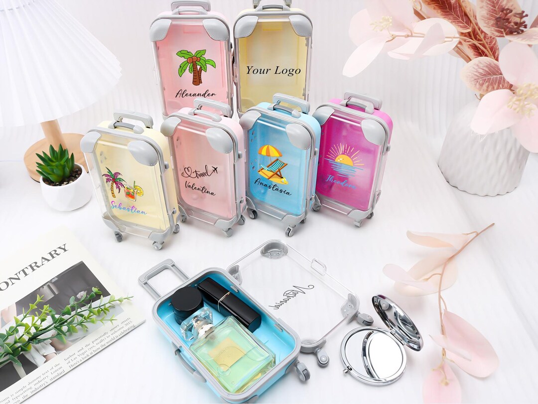 Personalized Mini Suitcase Favor, Girls Trip, Bachelorette Party Gift ...