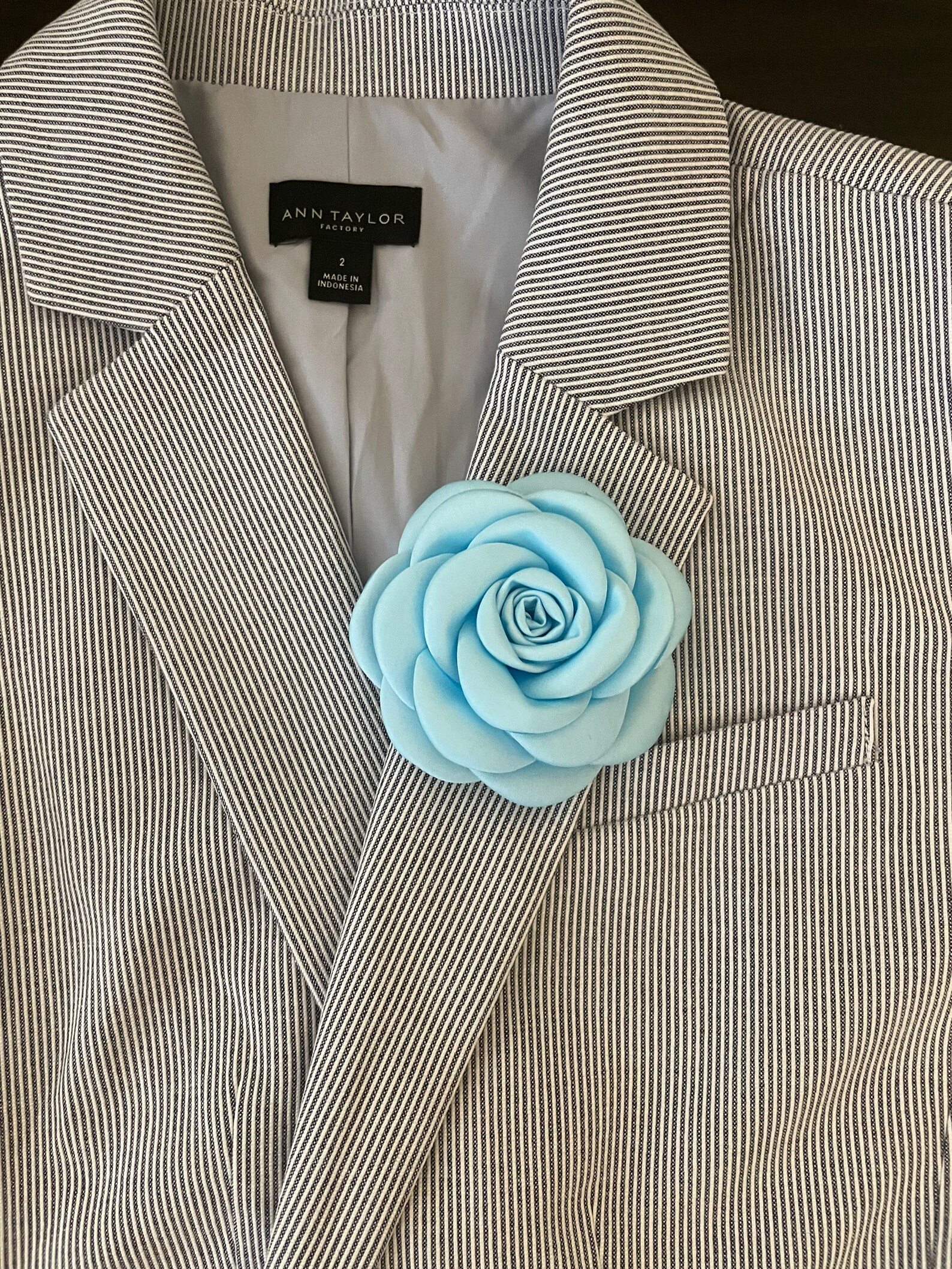 Matte Satin Camellia Flower Brooch, Classic Elegant Flower Brooch ...