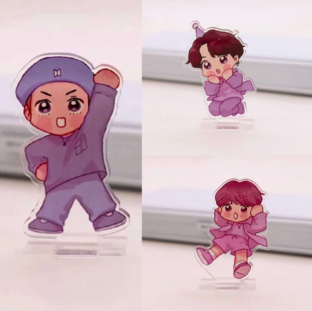 BTS Acrylic Display BTS Desktop Standee 2 Sided Bts V - Etsy