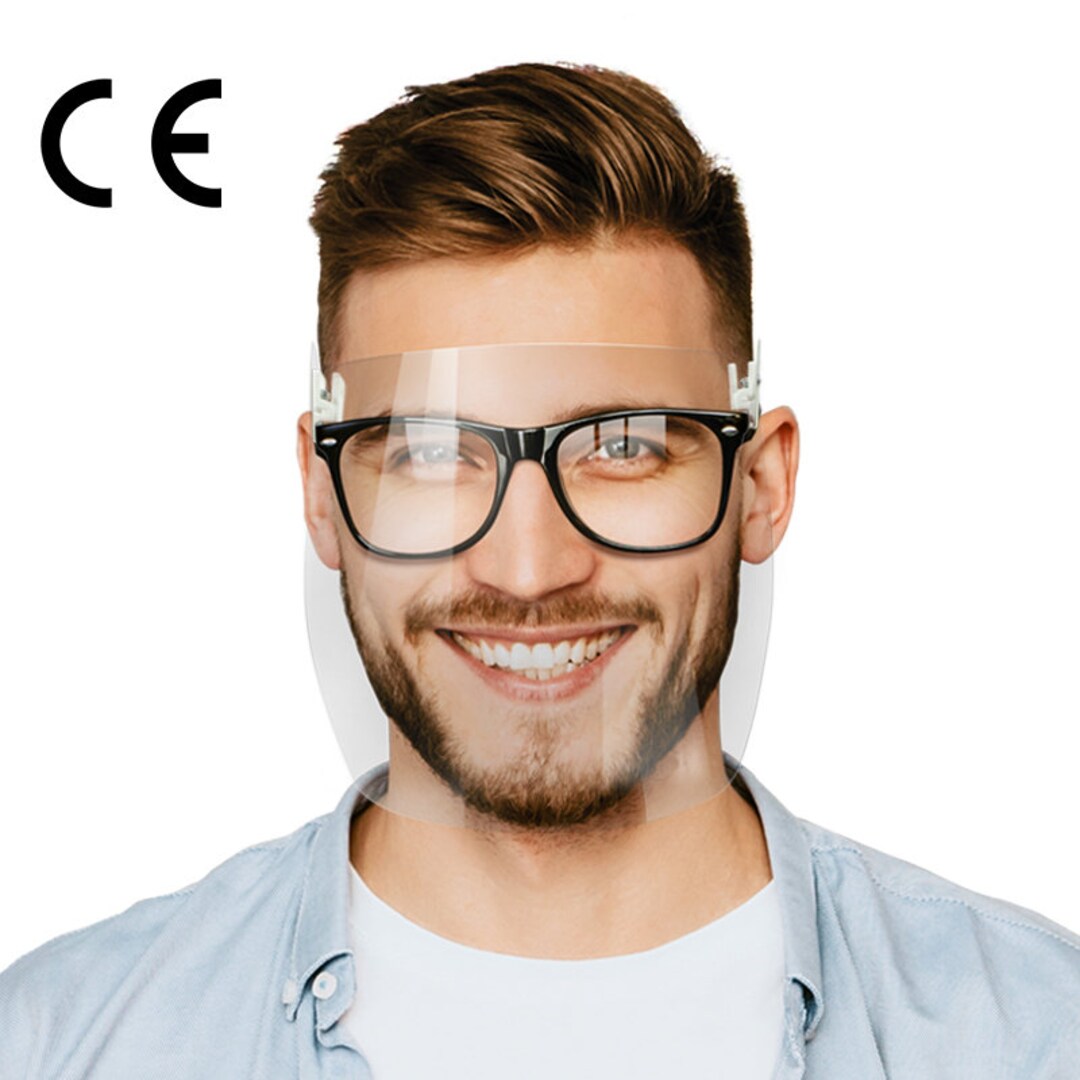 Full Face Smart Shield Visor (2 Shields per Pack) Visors for Workplaces ...