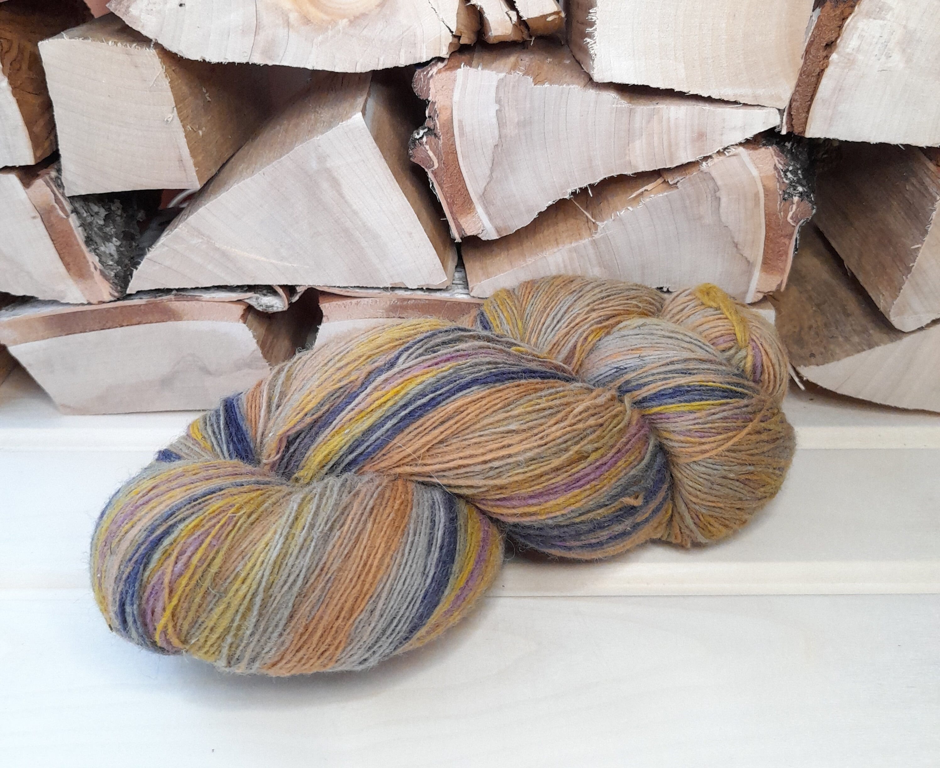 Rug Making Materials Craft Supplies & Tools Natural Wool Yarn 200 grams ...