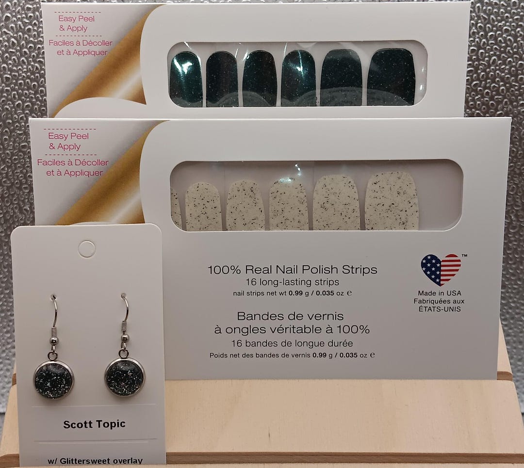 Scot Topic W/glittersweet Overlay Color Street Nail Sets & Matching ...