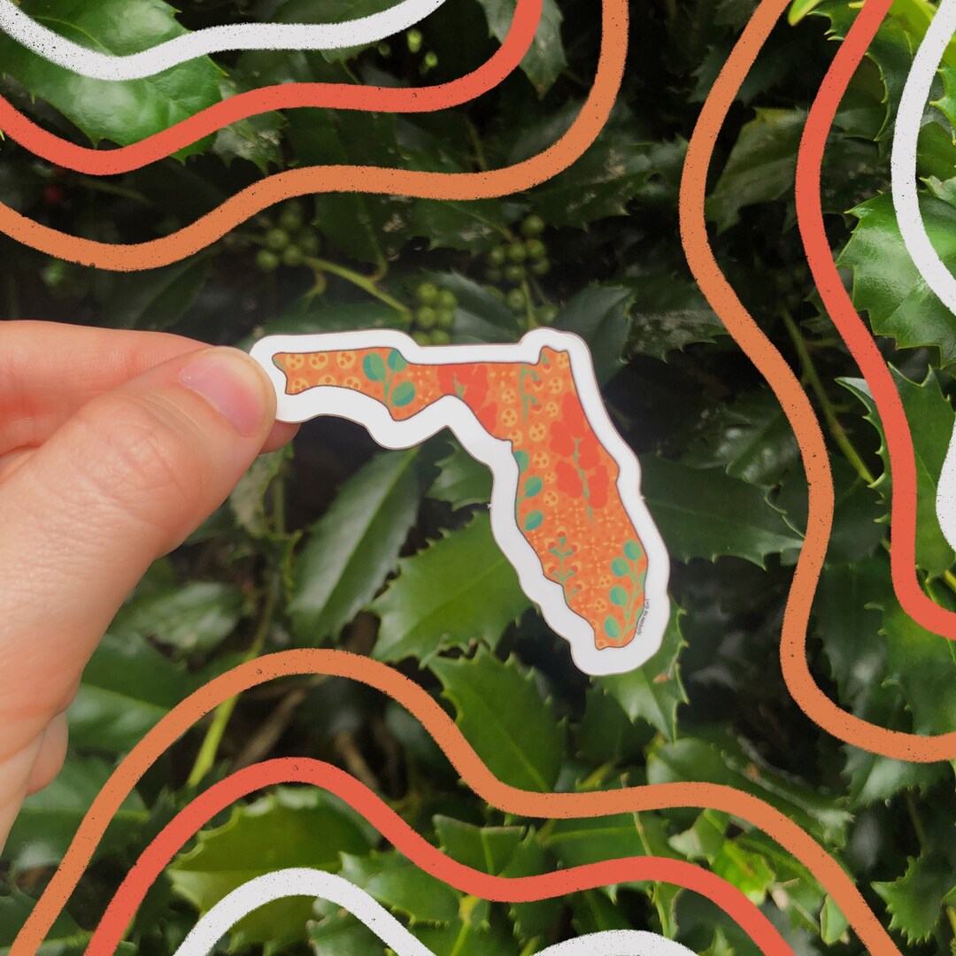 Florida State Sticker, Florida Sticker, State Sticker, State Pride ...