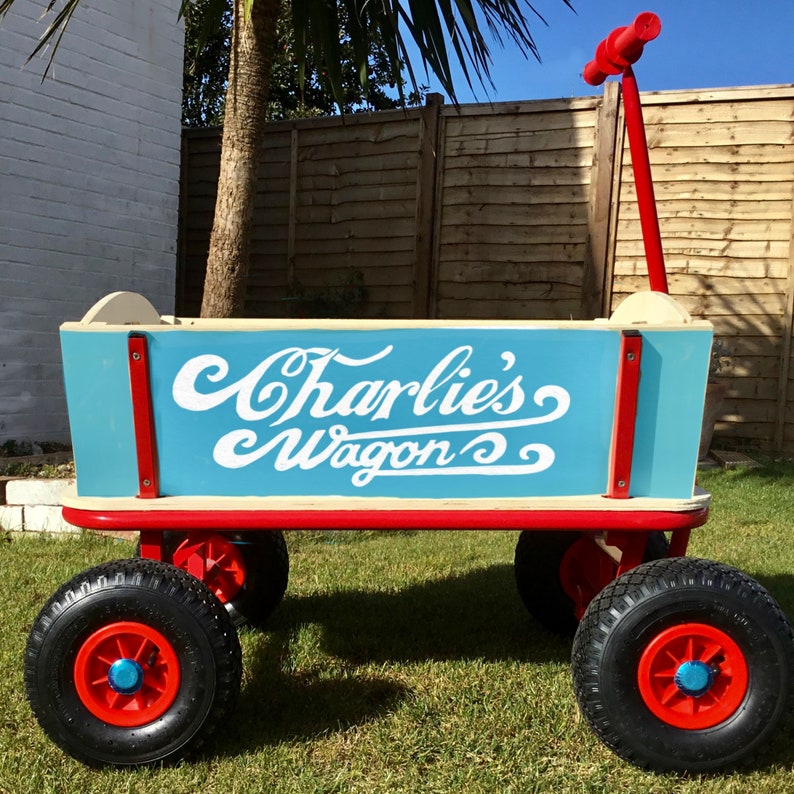 Woodys Original Wagons Hand painted personalised beach / | Etsy