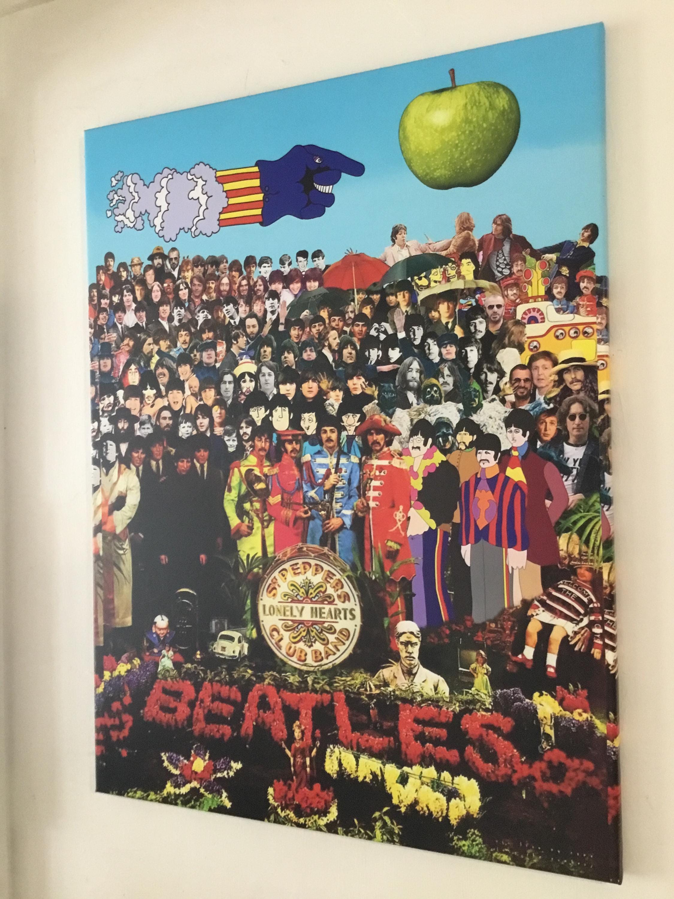 The Beatles Pop Art Photo Collage Celebration Premium Canvas Print . - Etsy