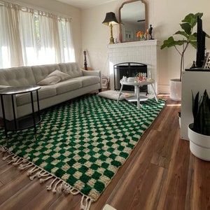 Checkered Rug - Etsy