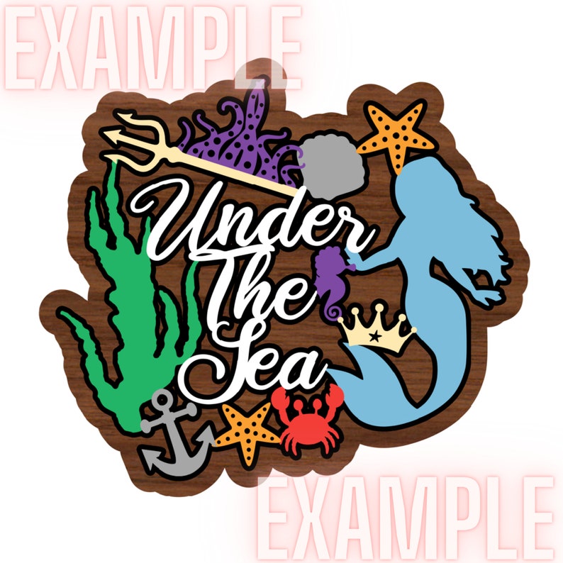 Little Mermaid Svg Princess Svg Mermaid Svg Under the Sea Svg SVG DXF ...
