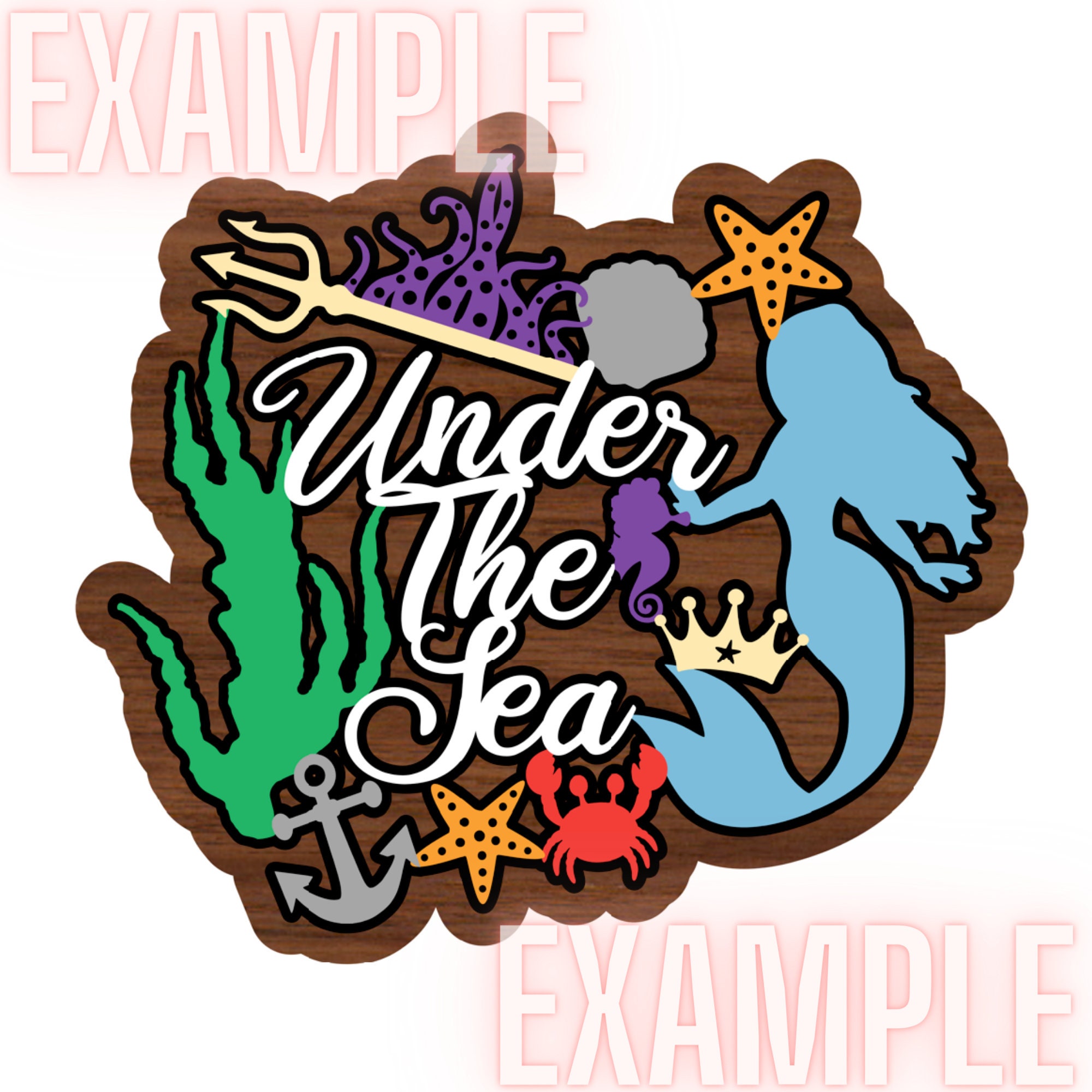 Little Mermaid Svg Princess Svg Mermaid Svg Under the Sea Svg SVG DXF ...