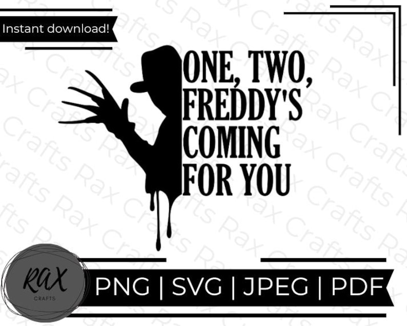Freddy Nightmare Horror Scary Movie Halloween SVG for Cricut ...