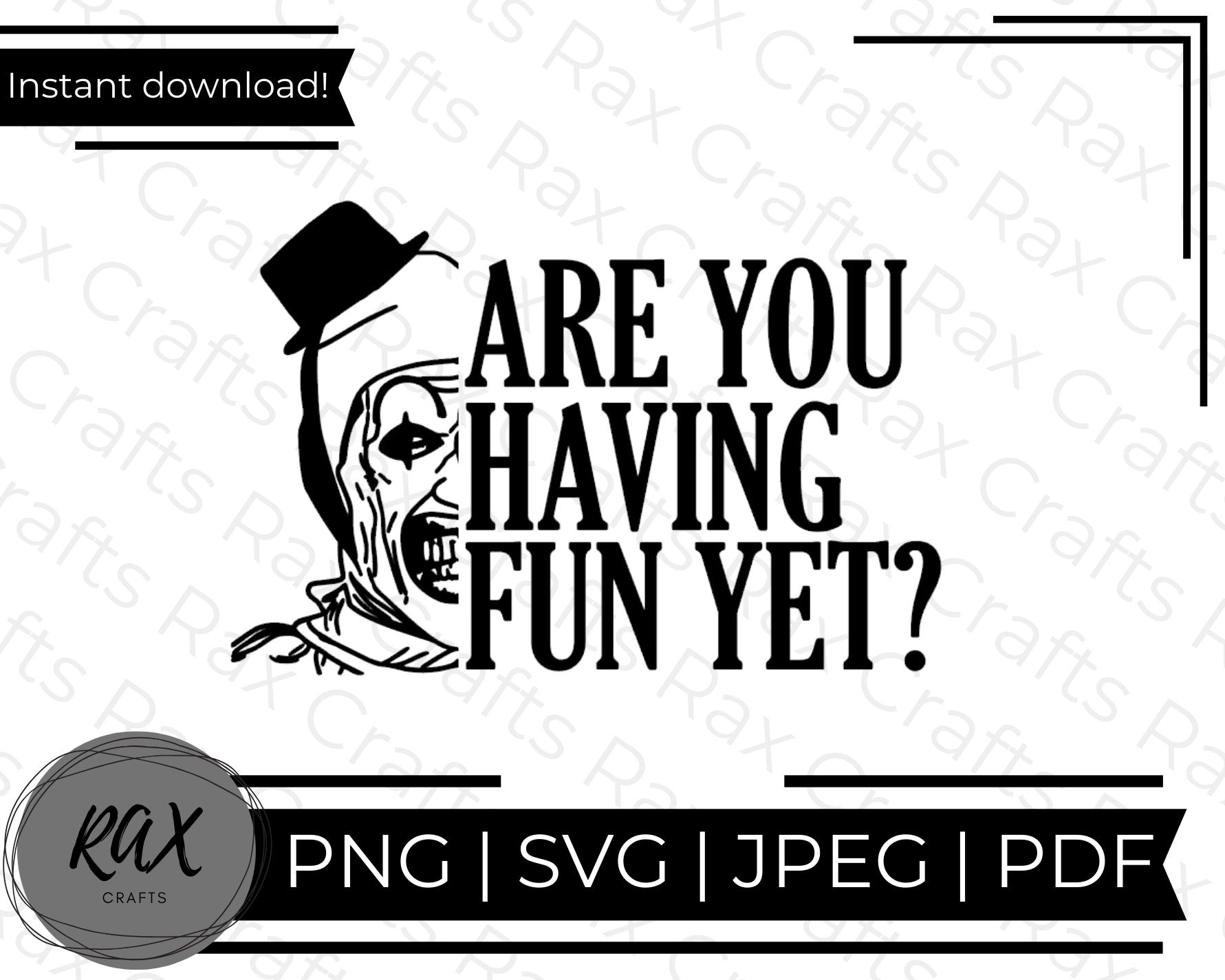 Terrifier Horror Art the Clown Scary Movie SVG for Cricut, Silhouette ...