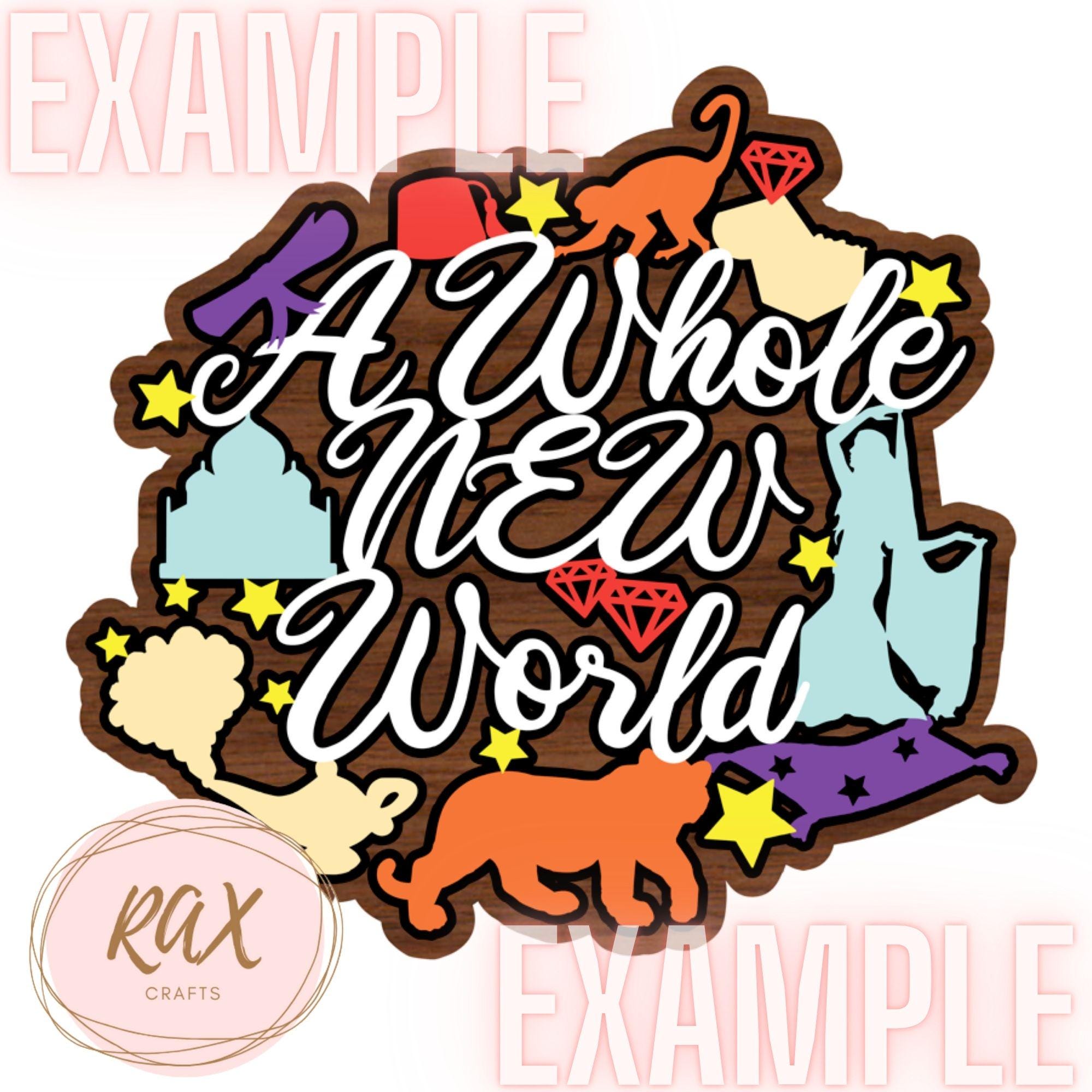 Princess Whole New World Magic Carpet SVG for Cricut, Silhouette, Jpg ...